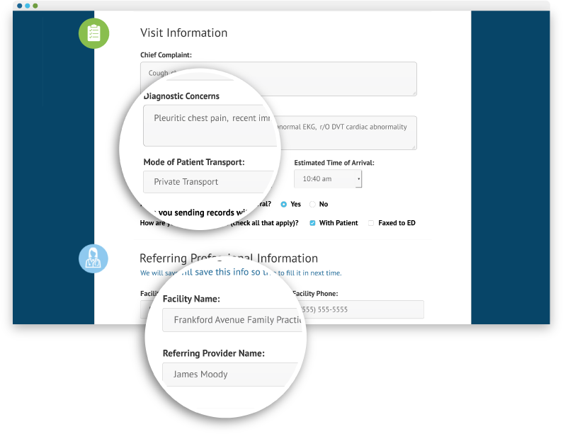 Online Patient Referrals | ER Express